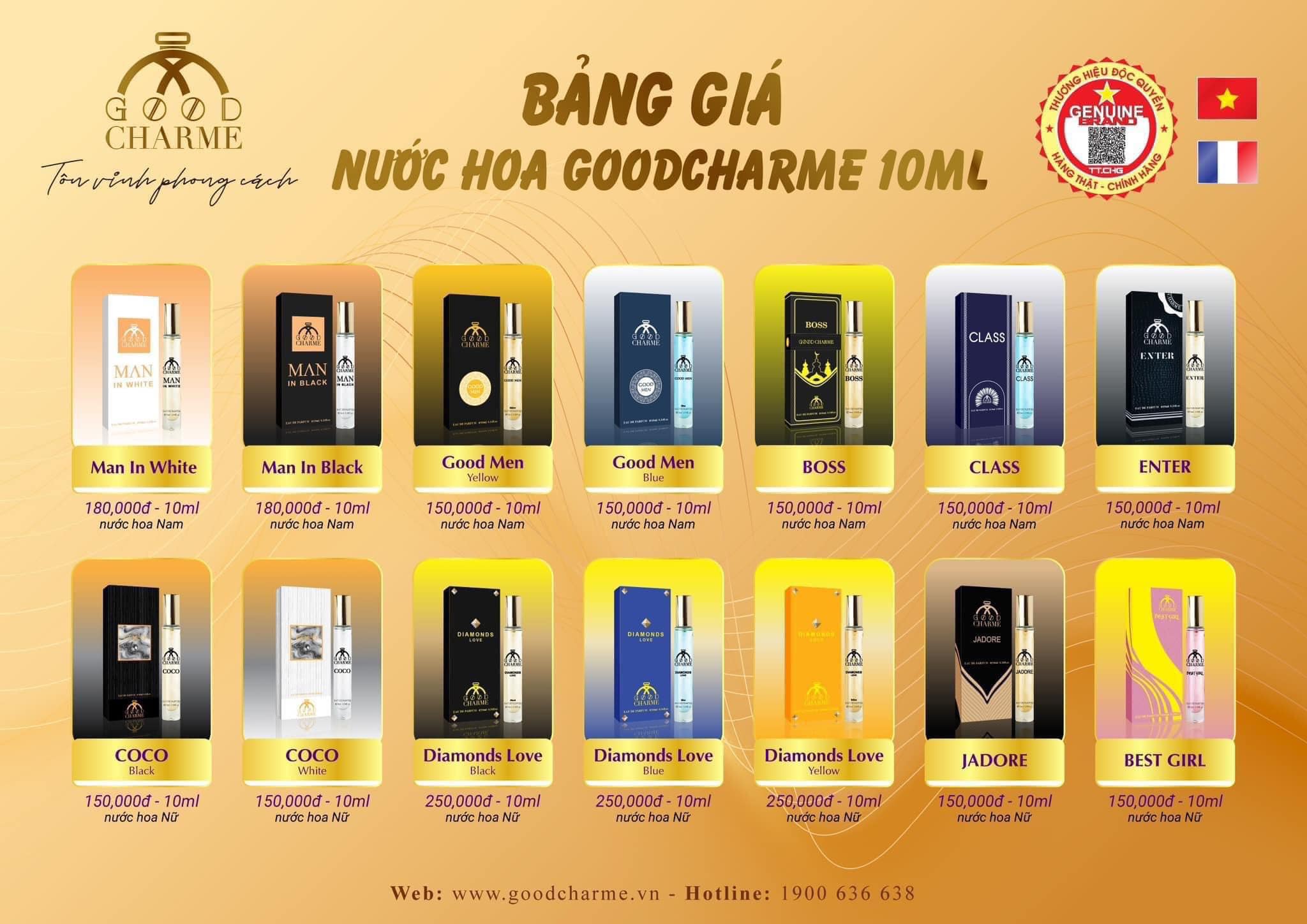 Nước Hoa Nữ Goodcharme Coco Trắng 10ml
