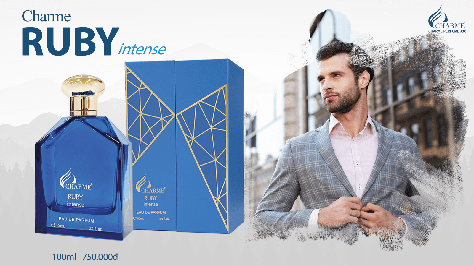Nước hoa Nam Charme Ruby Intense 100ml