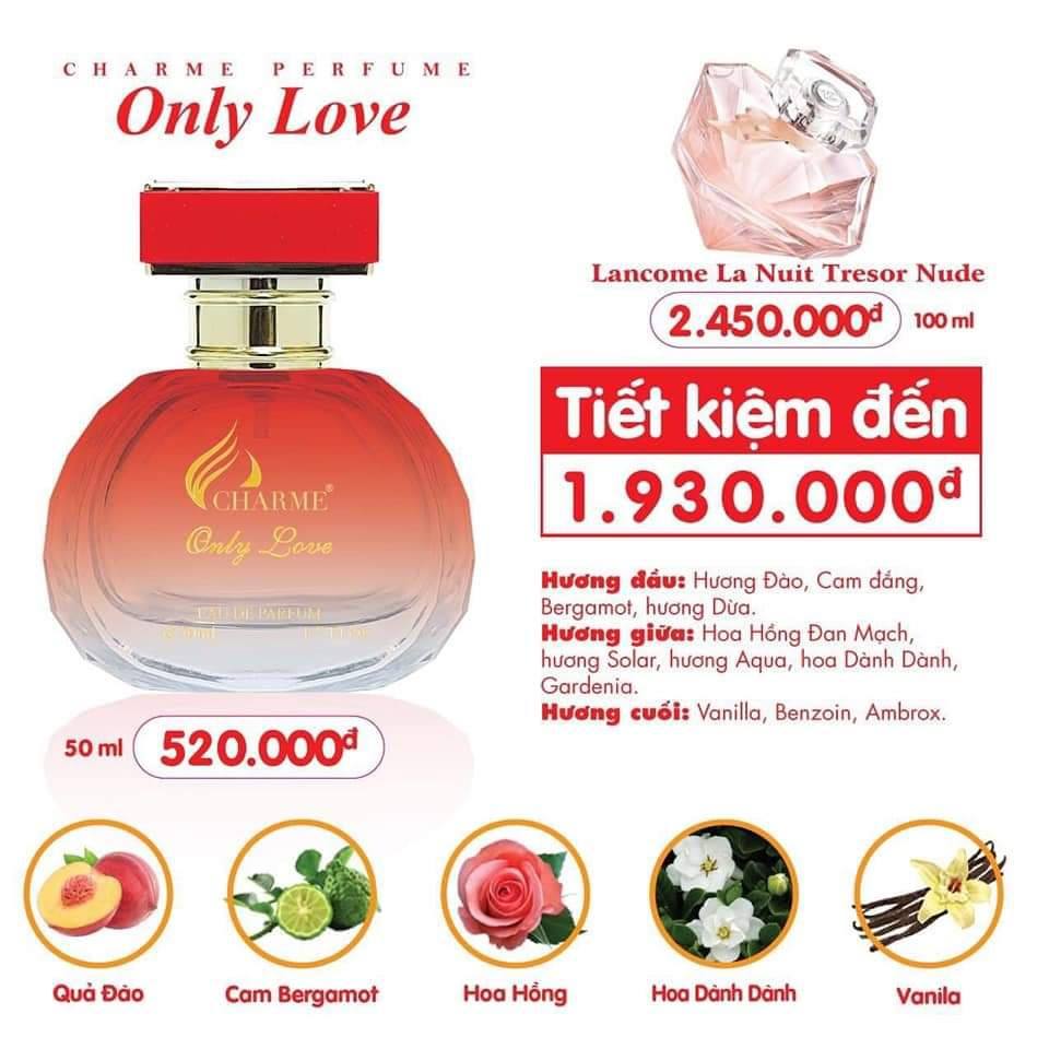 Nước hoa nữ Charme Only Love 50ml